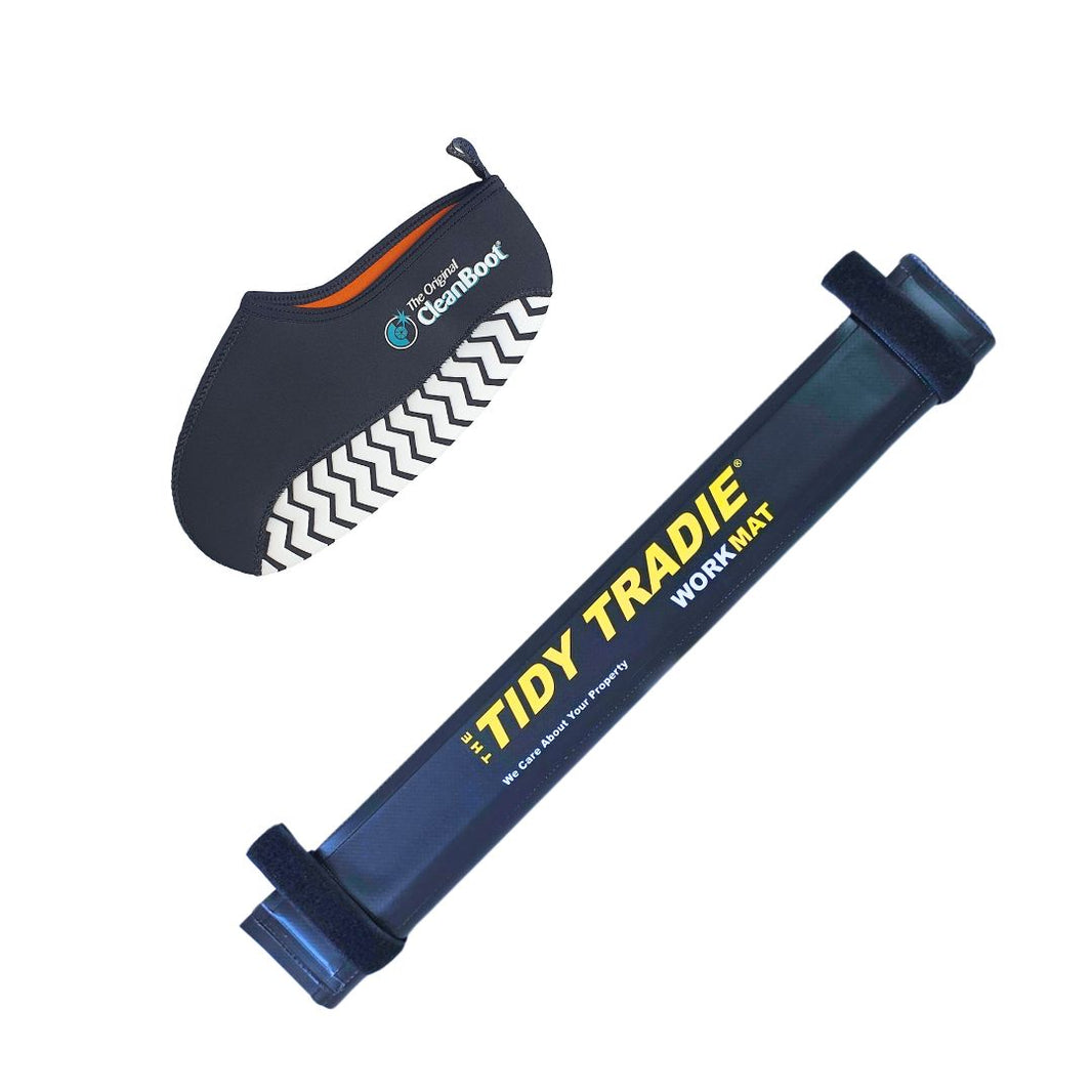 The TIDY TRADIE Shop | Work Mats, Work Bins and Work Boot Covers